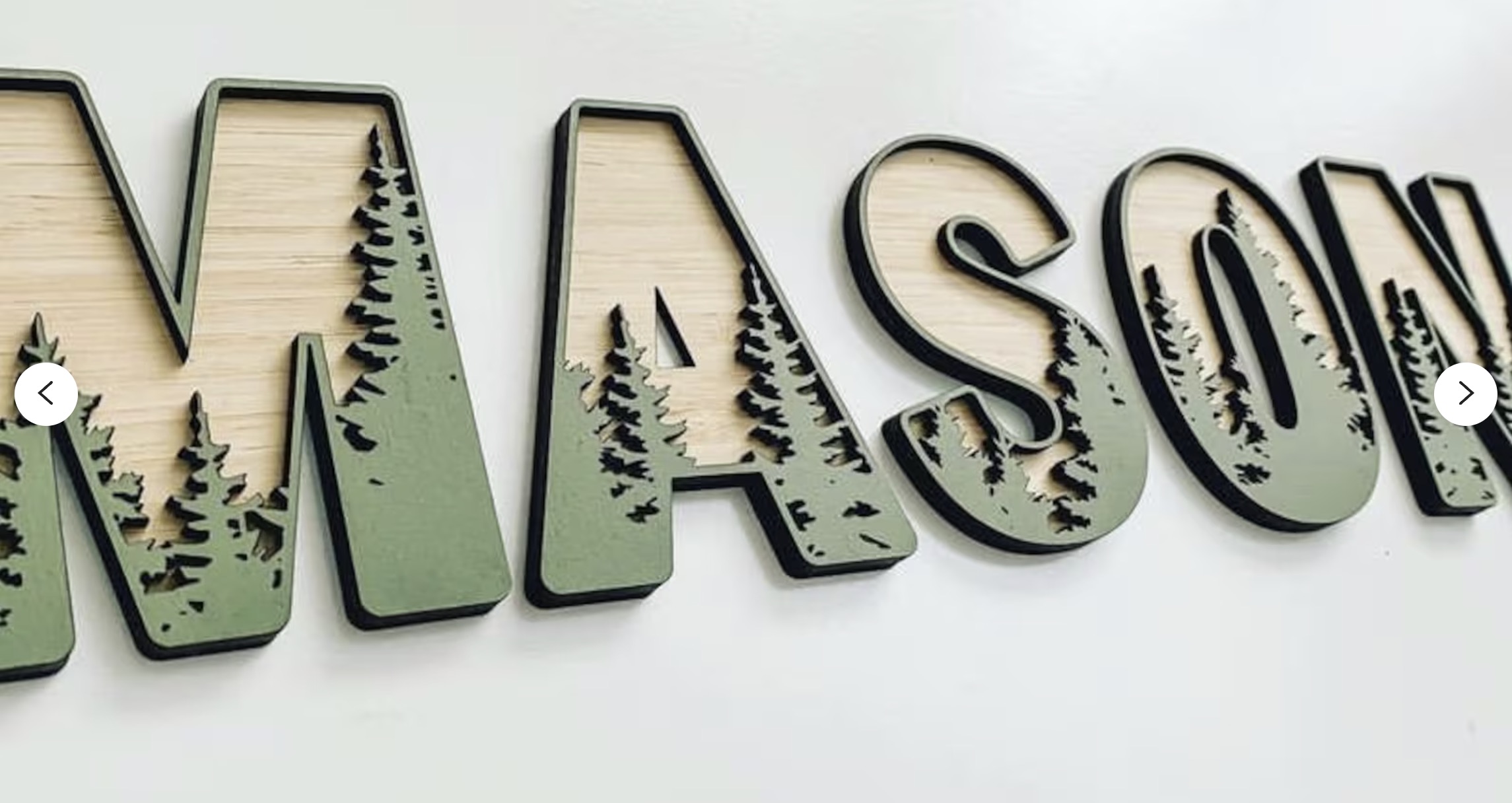 Forest Name Sign - Elegant Engraving